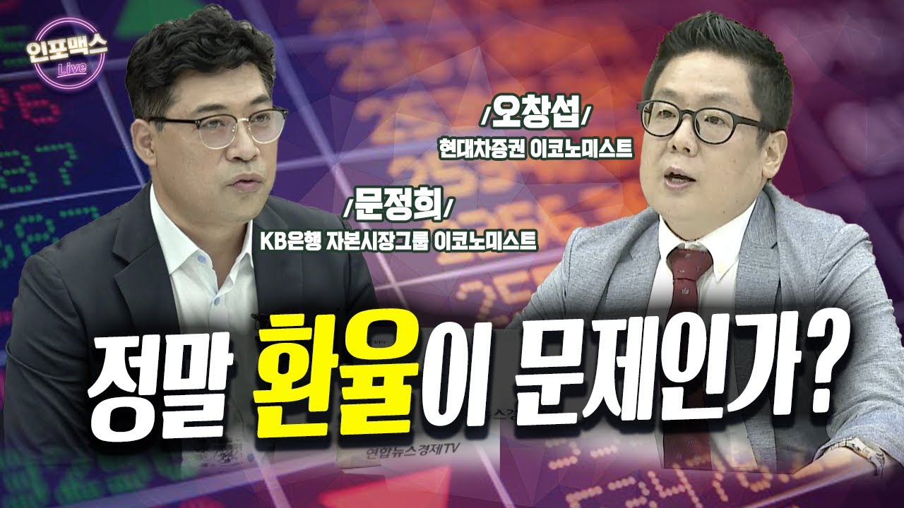 정말 환율이 문제인가 인포맥스라이브 문정희 Kb은행 자본시장그룹 이코노미스트 오창섭 현대차증권 이코노미스트 Youtube