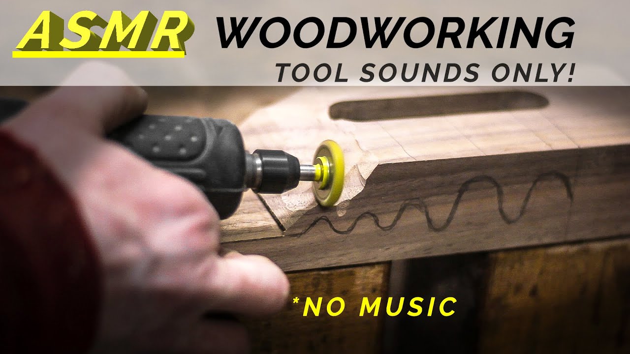 Satisfying Woodshop Sounds - ASMR woodworking - YouTube