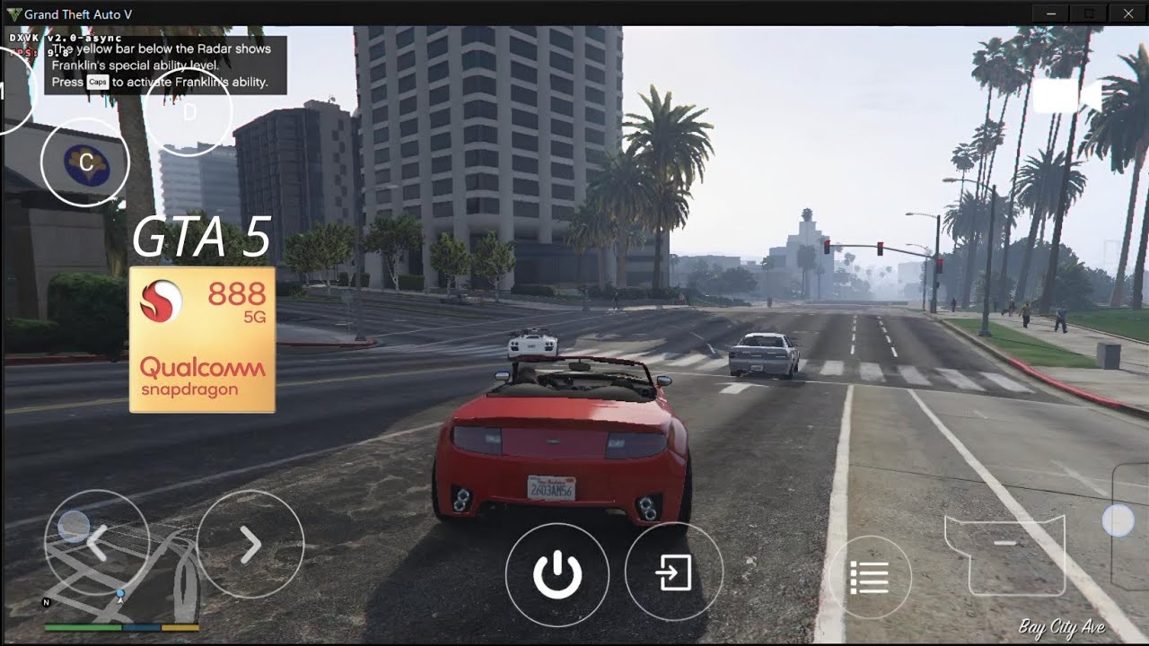 GTA 5 mobox emulator snapdragon 888 game play - YouTube