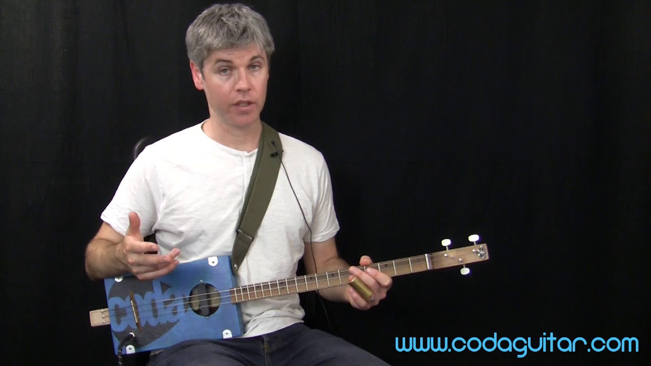Cigar Box Guitar - 3 String Slide Technique and Scales - YouTube