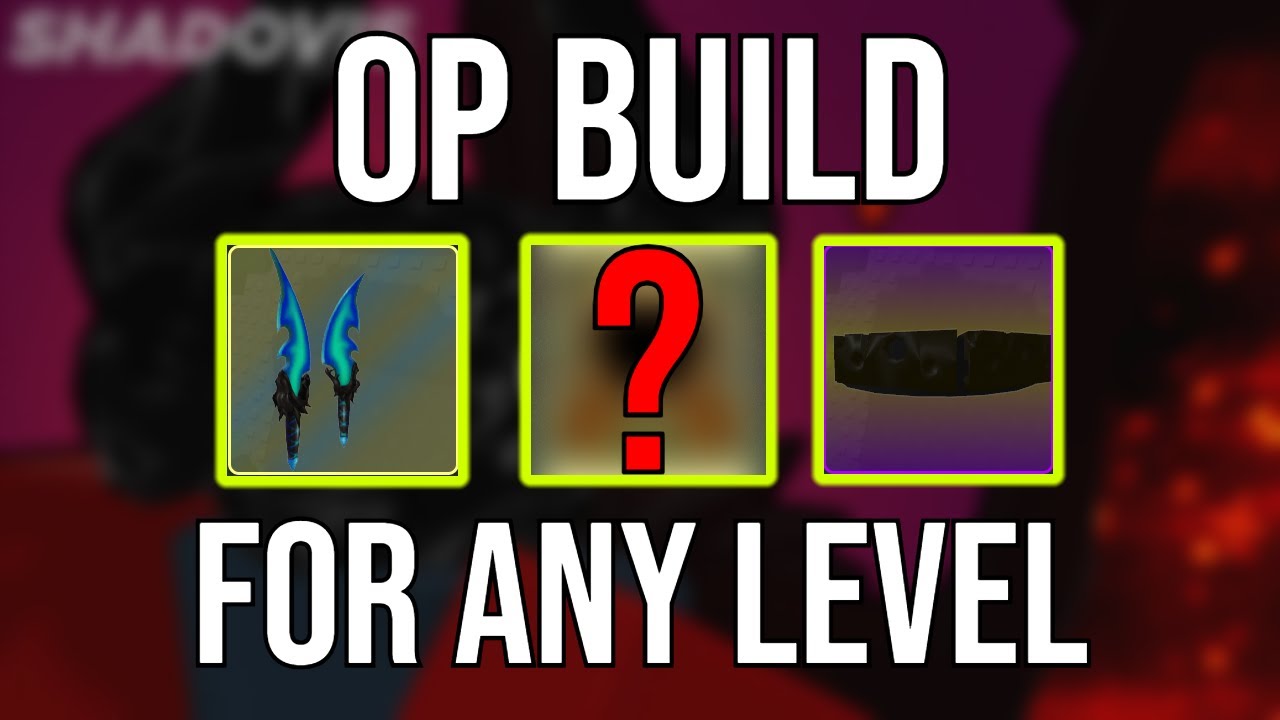 The BEST BUILD For ANY LEVEL | ROBLOX Shadovis RPG - YouTube