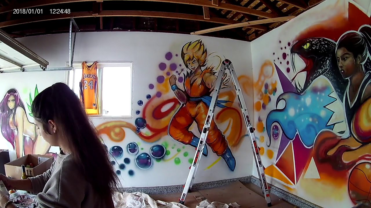 Goku Mural Speedpaint - YouTube