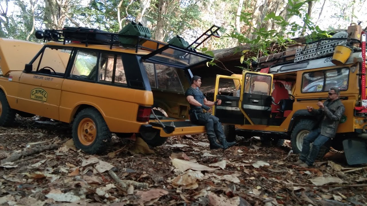 rc scale 1/10 land rover d110 & range rover - YouTube
