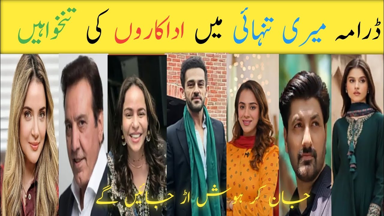 Drama Meri Tanhai Full Cast Salary Episode 1 || Drama Meri Tanhai Full ...