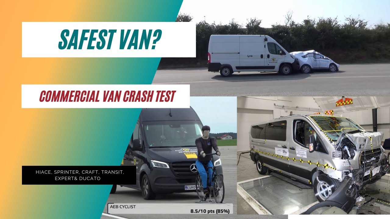 2020 Commercial Van Safety Comparison : Hiace, Sprinter, Craft, Transit ...