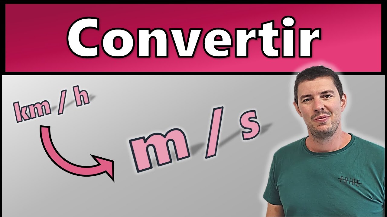 Convertir Des Km h En M s YouTube Convertir Des Km h En M s YouTube