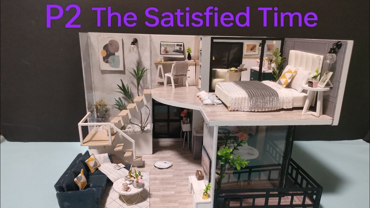 Diy Miniature dollhouse kit / The satisfied time Part 2 - YouTube