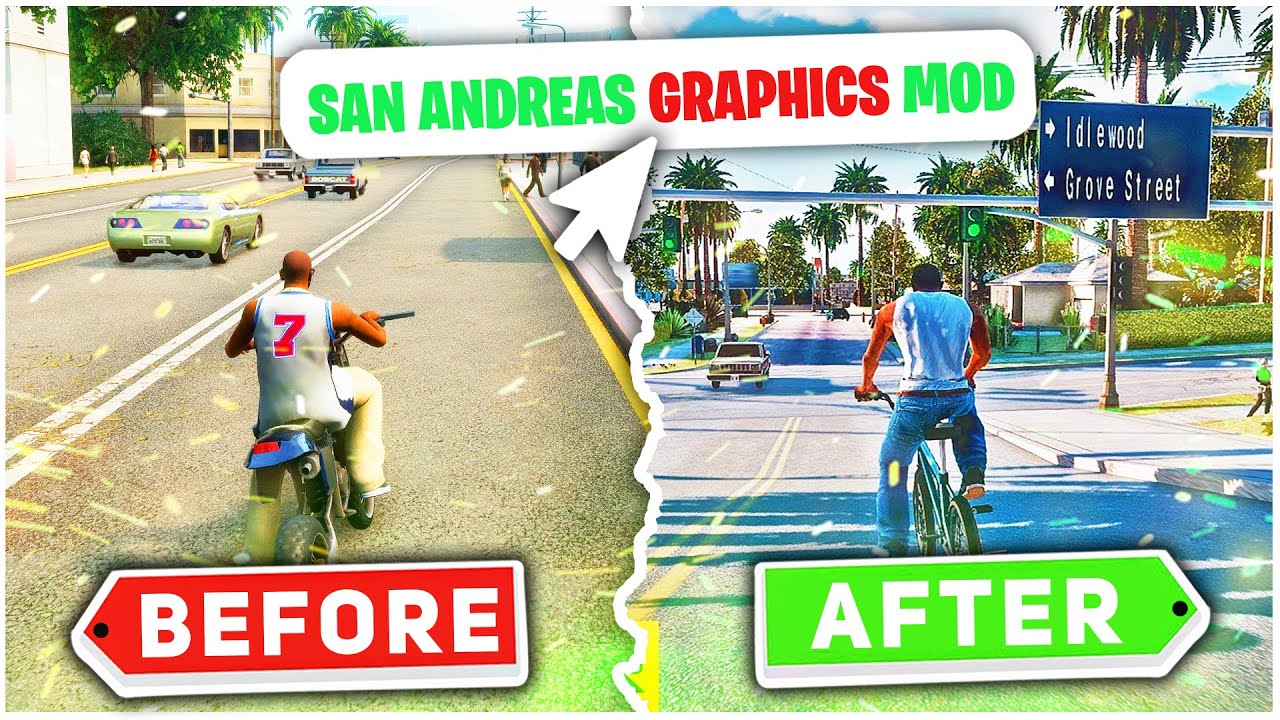 🔥How To Install Graphics Mod In GTA San Andreas - Realistic Vision Mod ...