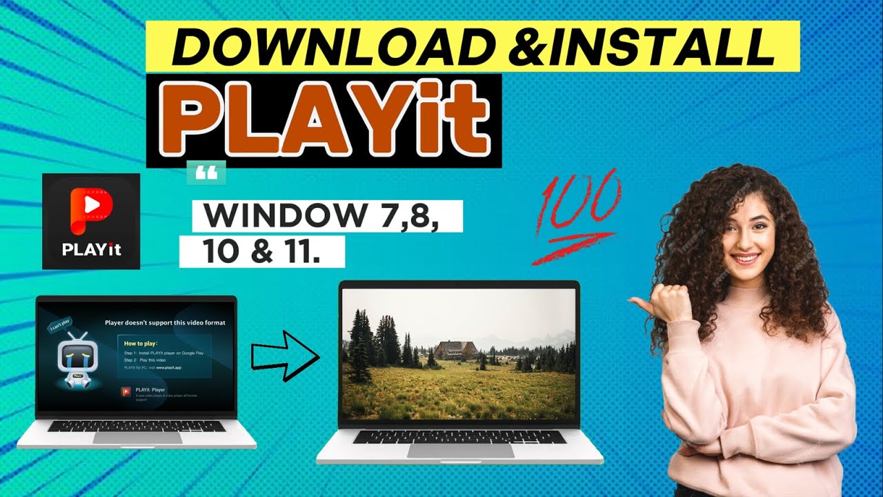 How to Download and Install PLAYit in laptop/computer/pc 2024💯.Window 7 ...