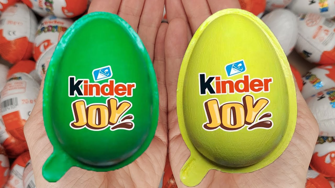 NEW!!! 400 Yummy Kinder Joy Surprise Egg Toys Opening A Lot Of Kinder ...