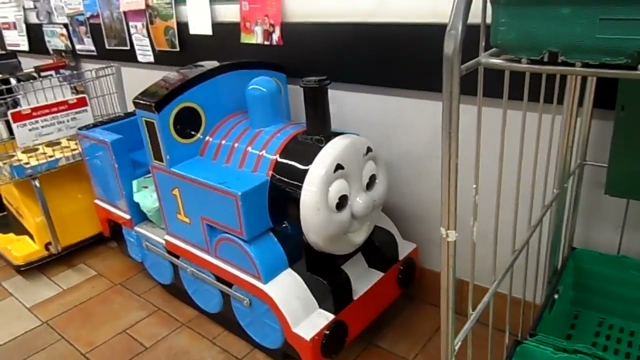 jolly roger Thomas and Friends kiddie Ride - YouTube
