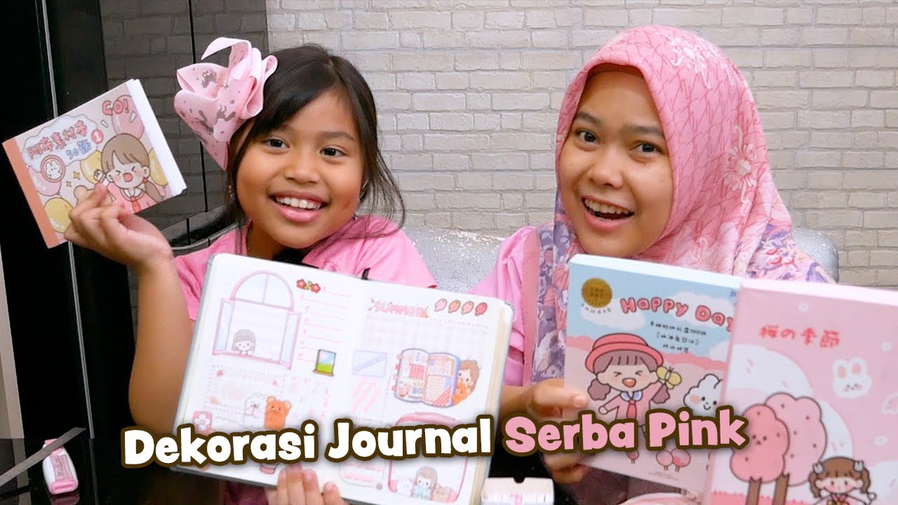 KAKAK SENJA BIKIN DEKORASI JURNAL SERBA WARNA PINK | stiker kawaii ...