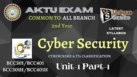 BCC301/BCC401 | Cyber Security | AKTU one shot | Cyber Security AKTU ...