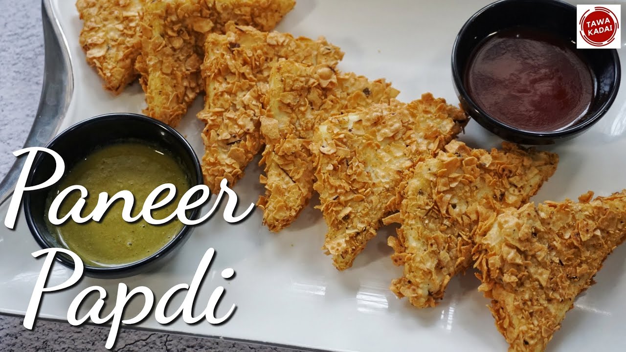 Paneer Papdi | पनीर-पापड़ी क्रिस्पी | Easy 5 Minute Recipe | Paneer ...