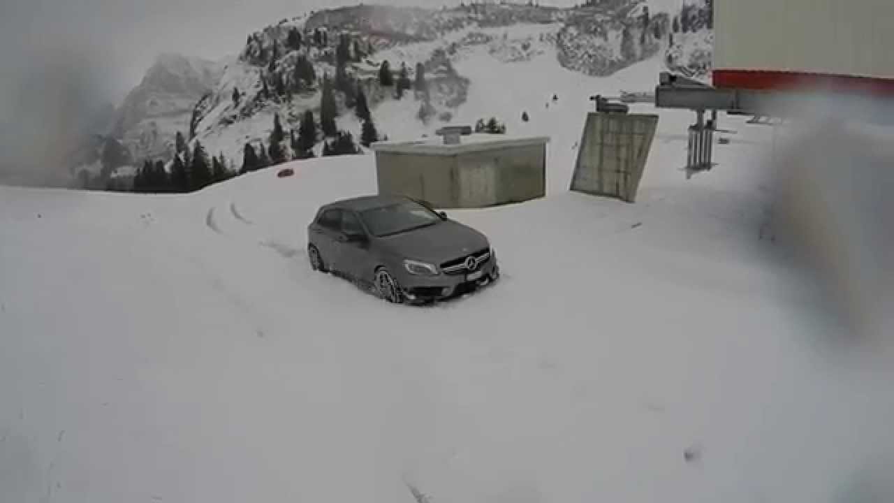 Snow test A45 - YouTube