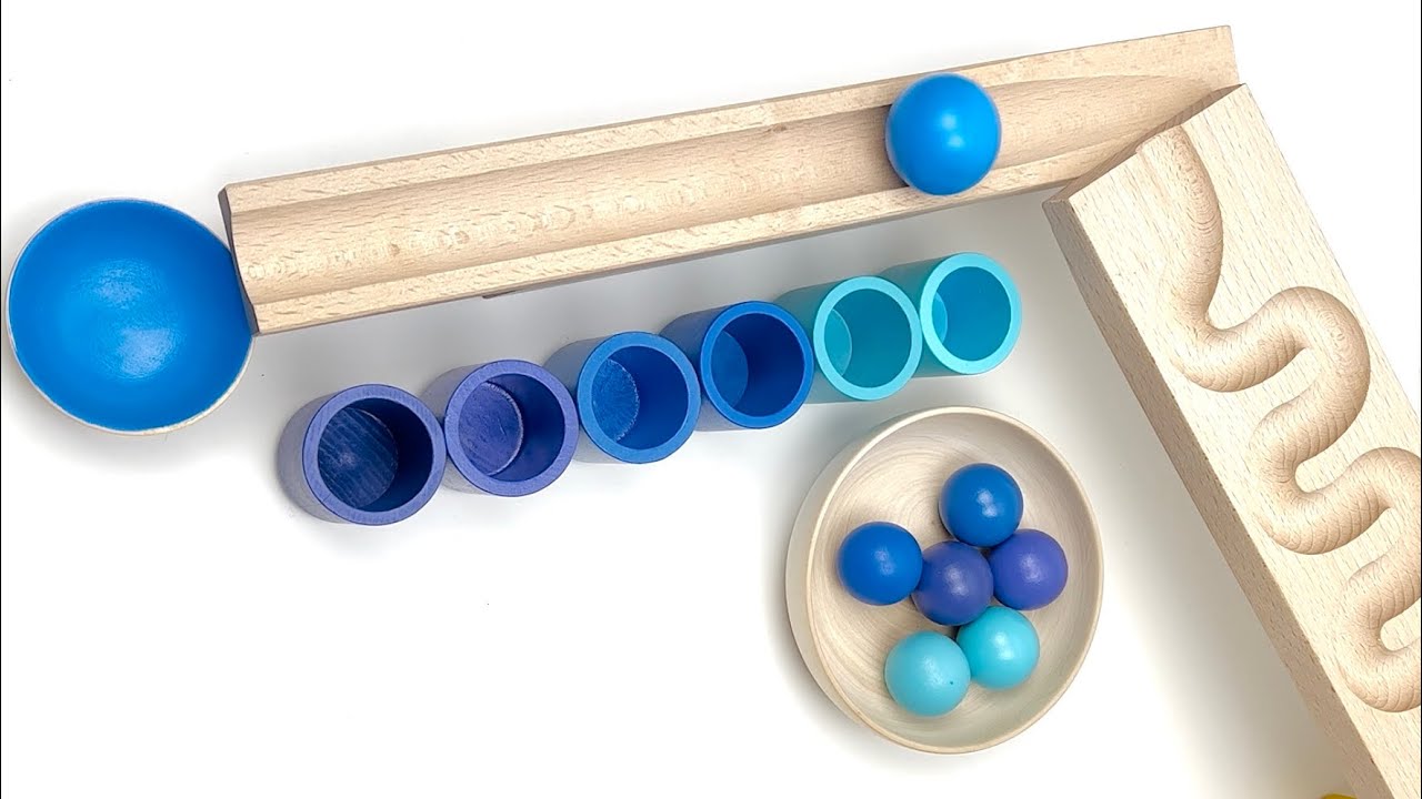 Color Sorting Marble Run ASMR #asmr - YouTube