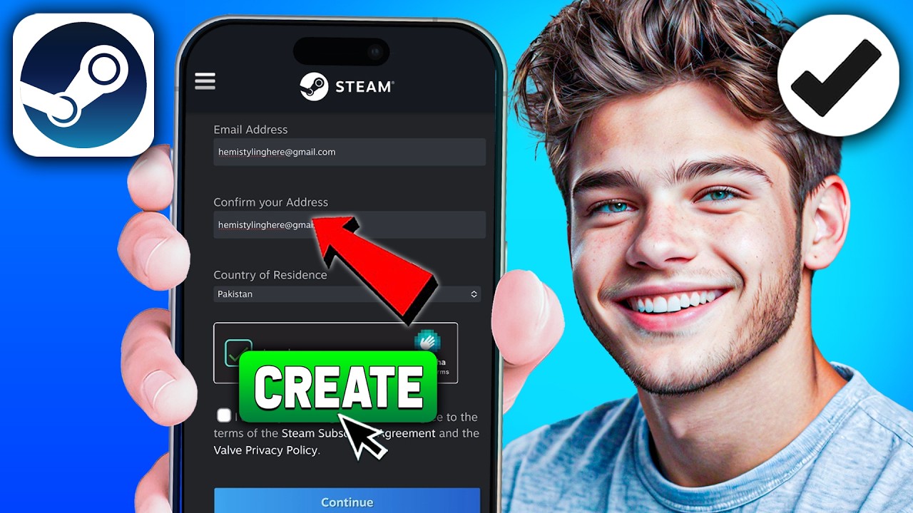 How To Create Steam Account On Mobile (2025 Updated Way) - YouTube