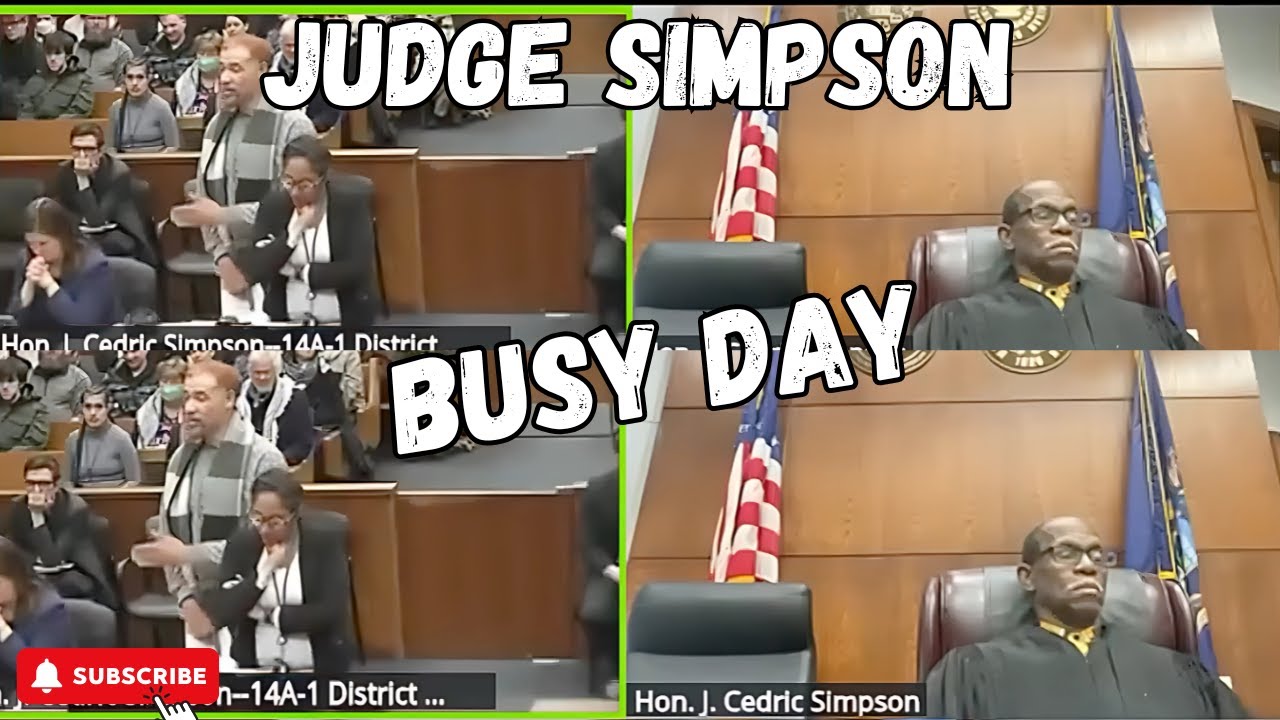 Judge Cedric Simpson: Busy Day In Court - YouTube