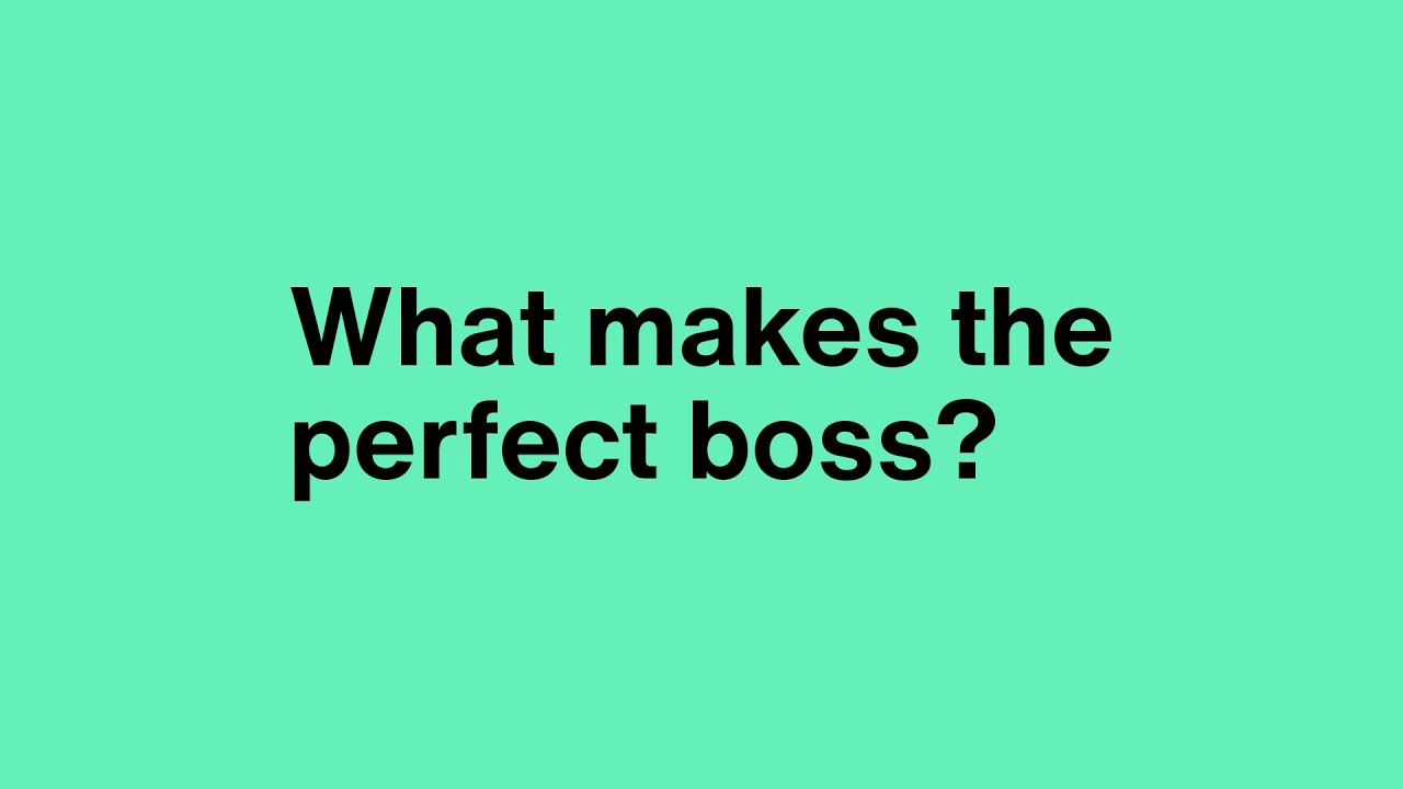 What makes the perfect boss? | Ask your future boss | KION Group - YouTube