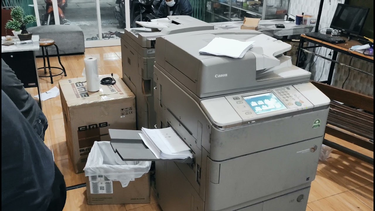 canon ir advance 6275 test drive - YouTube