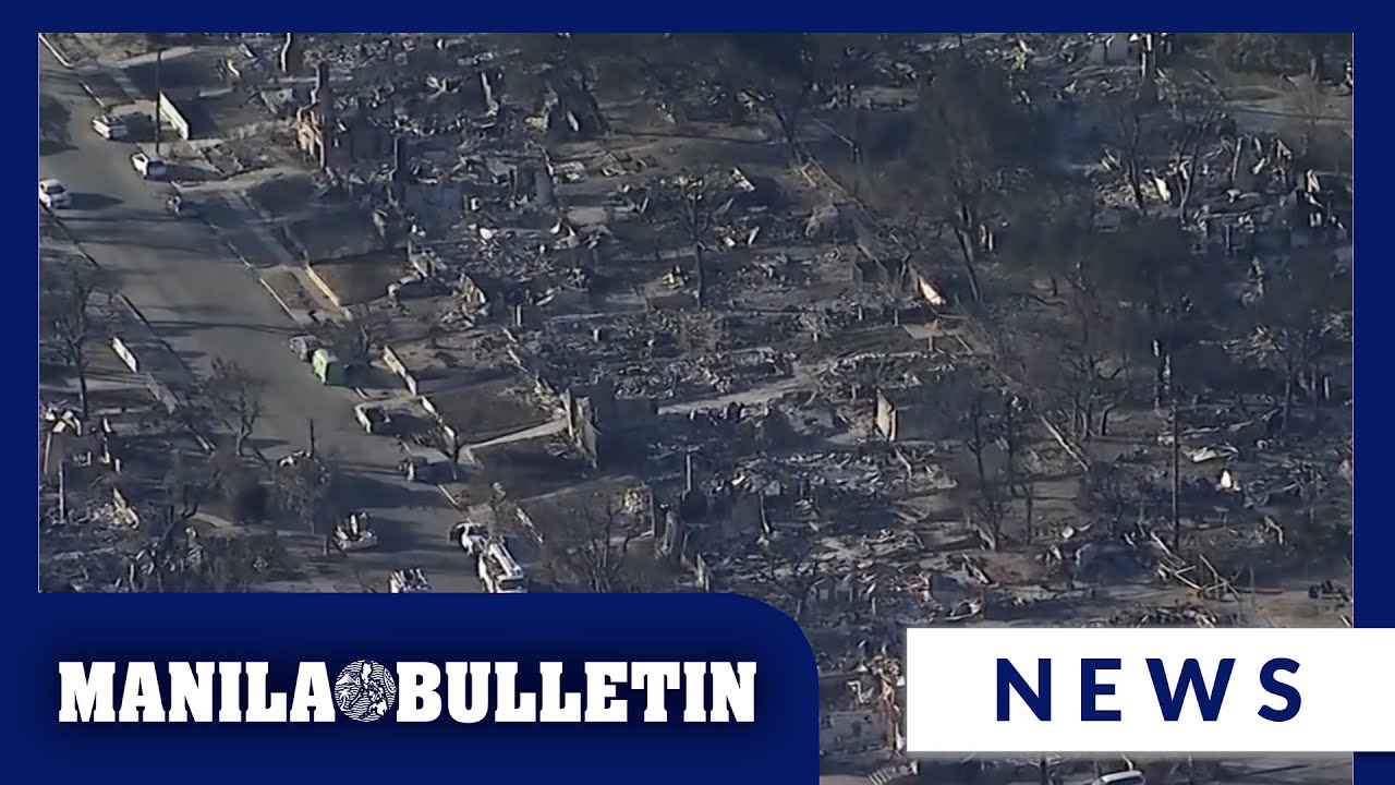 Aerial footage of devastating aftermath of Los Angeles fires - YouTube