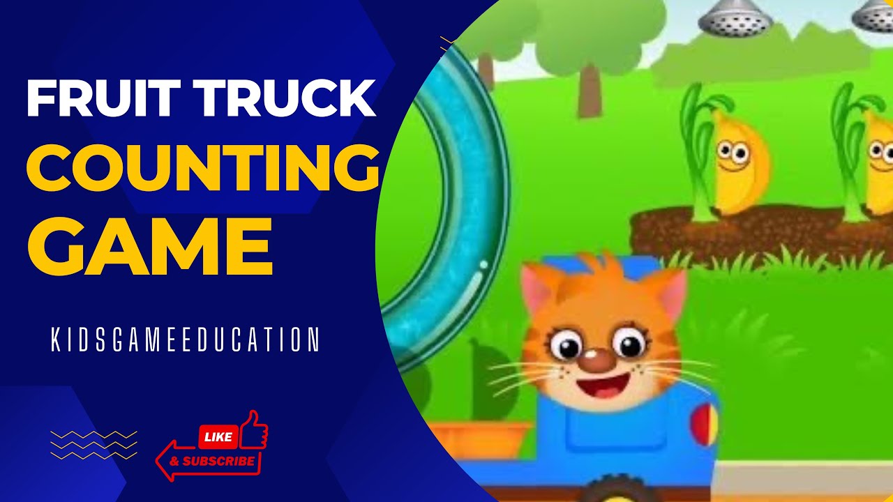 Fruit truck | trolley | trolley game | english rhyme | counting rhymes ...