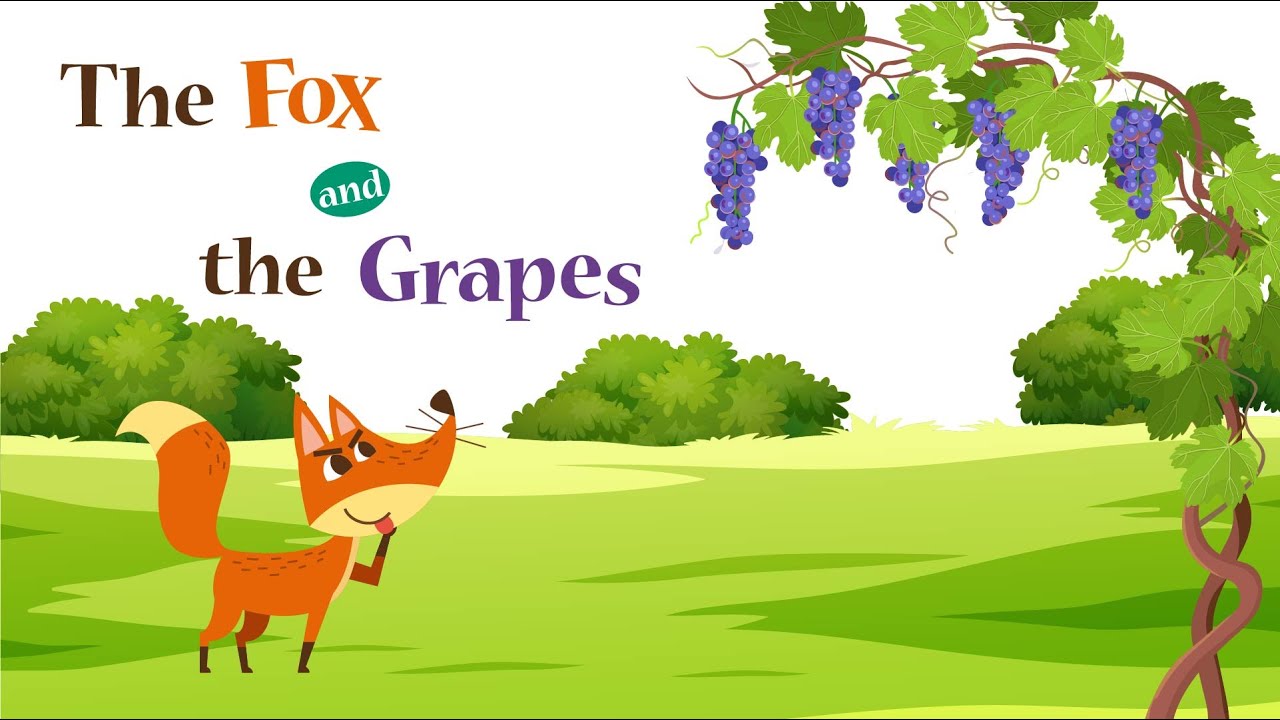 The Fox and the Grapes | Bed time stories for kids | Moral Stories ...