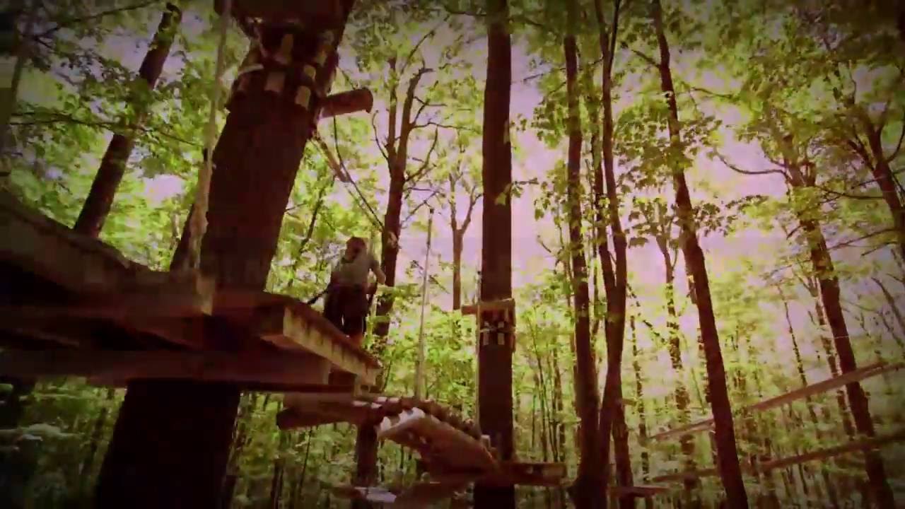 Aerial Adventure Park - Bristol Mountain Aerial Adventures - YouTube