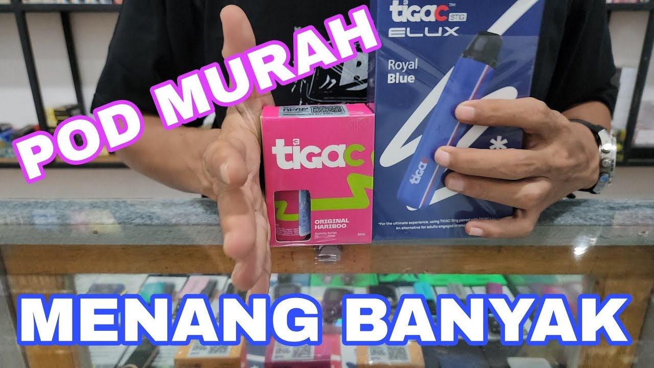 UNBOXING POD TIGAC STICK ELUX.. BUNDLING LIQUID 30ML - YouTube