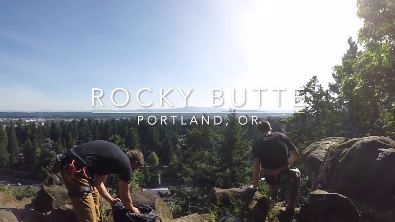 Outdoor Top Rope Climbing at Rocky Butte in Portland, Oregon - YouTube