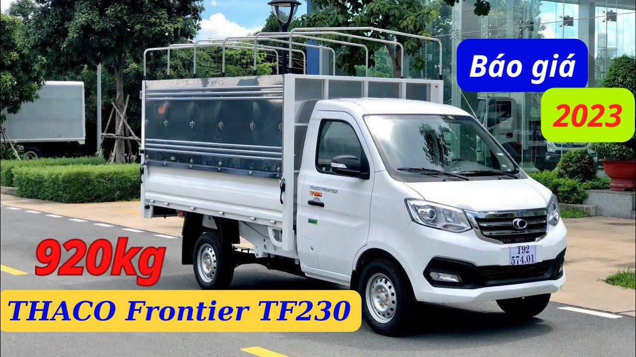 THACO Frontier TF230 thùng mui bạt giá bao nhiêu | Tải trọng 920kg ...