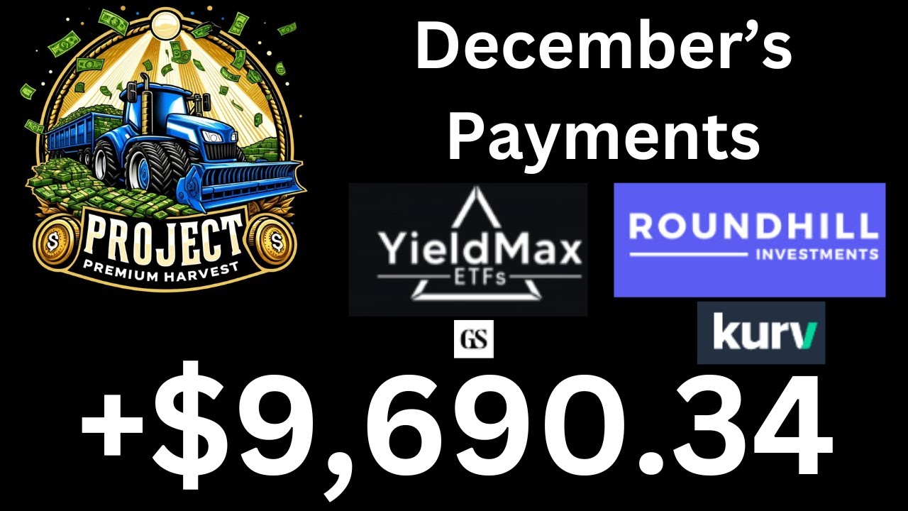 December Portfolio Update! Check out how much money I made? #roundhill #yieldmax #portfolio # ...