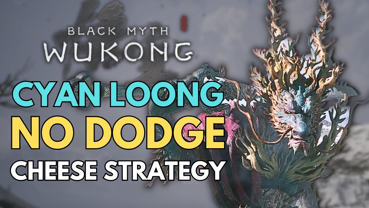 How to beat Cyan Loong without dodging in Black Myth Wukong - YouTube