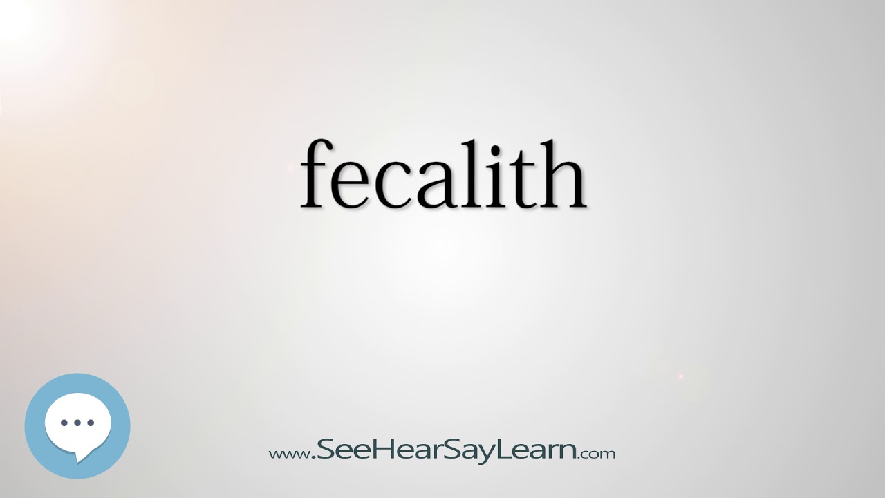 fecalith - Smart & Obscure English Words Defined 🗣🔊 - YouTube