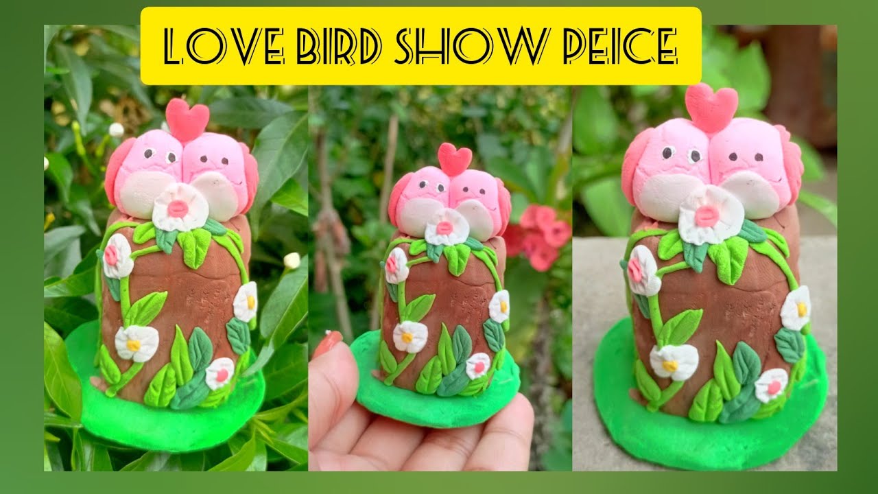 showpeice making at home || showpiece craft || bird show peice making ...
