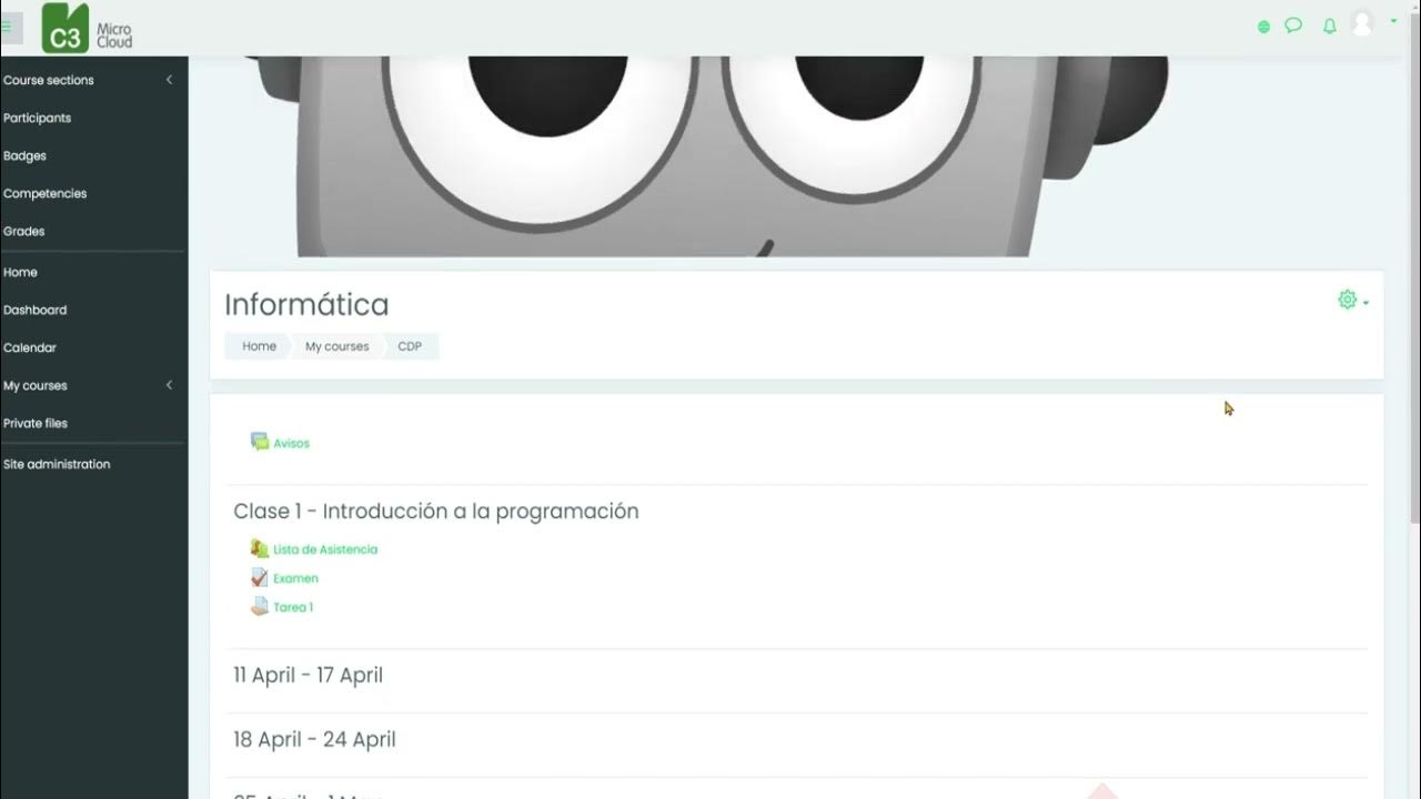 Uso del Moodle C3 - YouTube