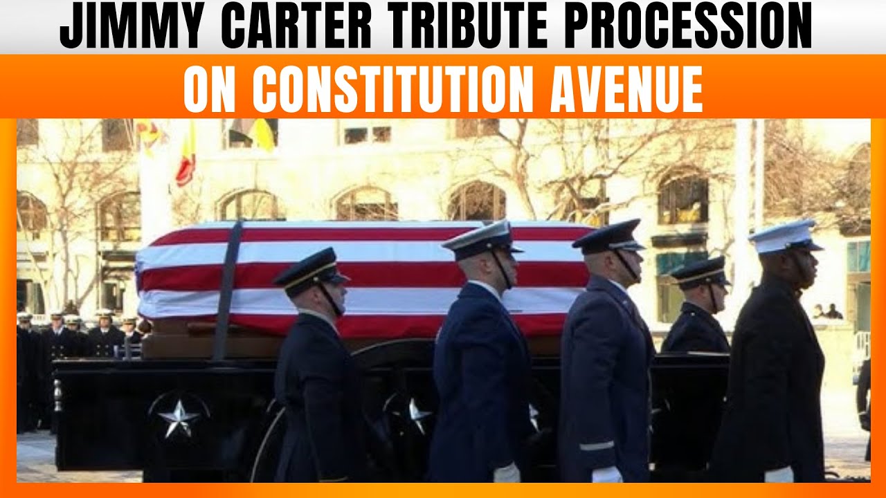 Tribute Procession For Jimmy Carter Moves Along Constitution Avenue ...