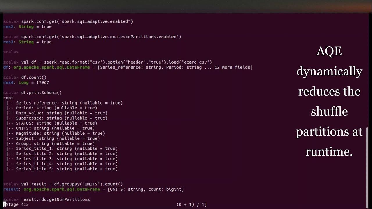 Apache Spark 3.0 | Adaptive Query Execution | Coalesce partitions at ...