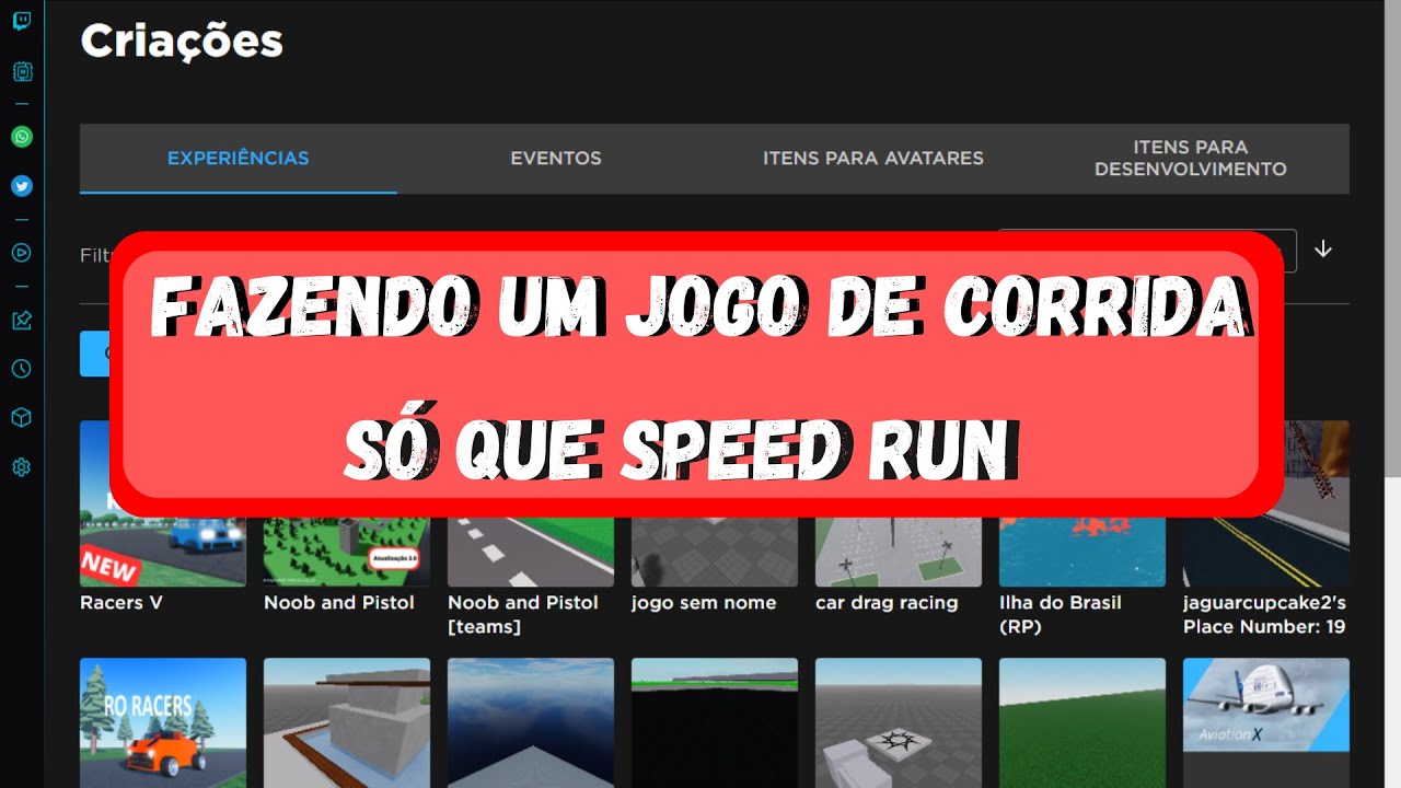 Fazendo um jogo de corrida no roblox studio , MAS SPEED RUN. - YouTube