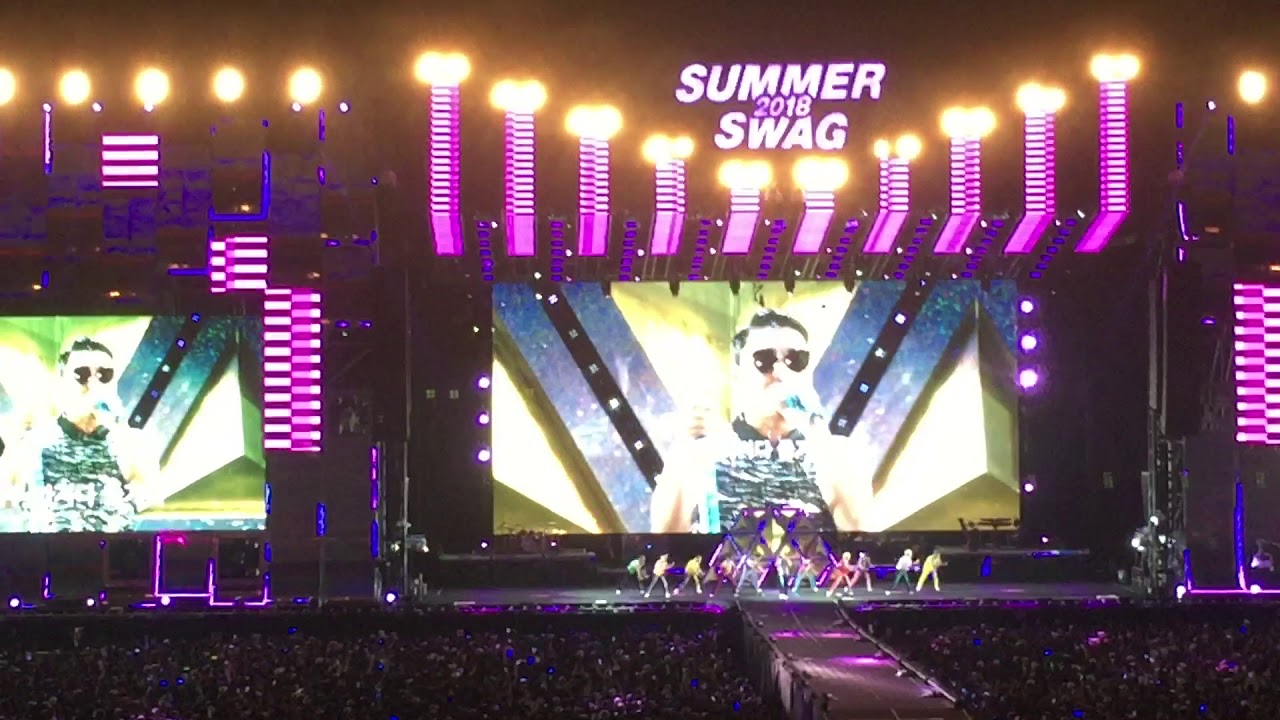 PSY 2018 Summer Swag Dance Medley Seoul August 3, 2018 Part 2 싸이 흠뻑쇼 ...