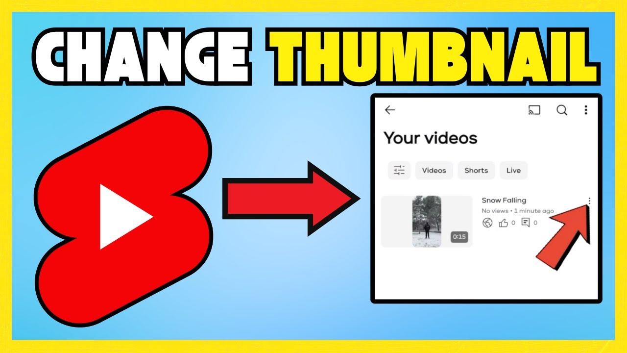 How To Change Any YouTube Shorts Thumbnail [NEW METHOD] - YouTube