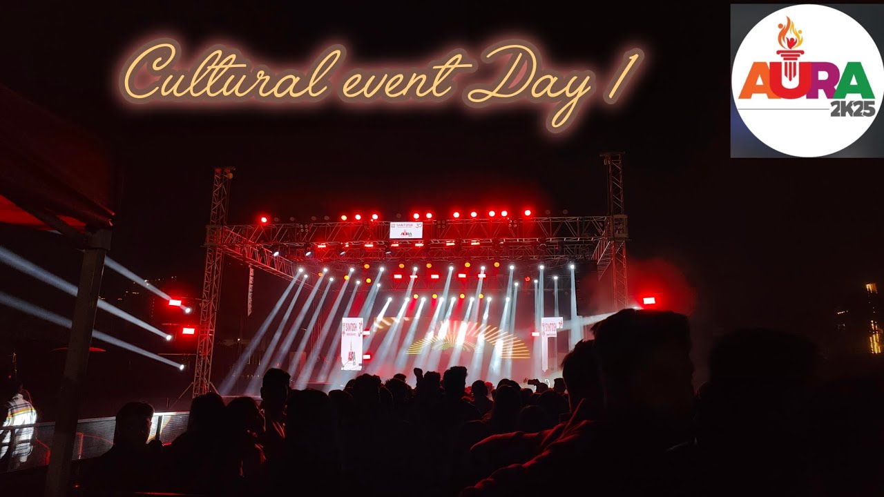Cultural event at college Day 1 🎤 | AURA 💫 - YouTube