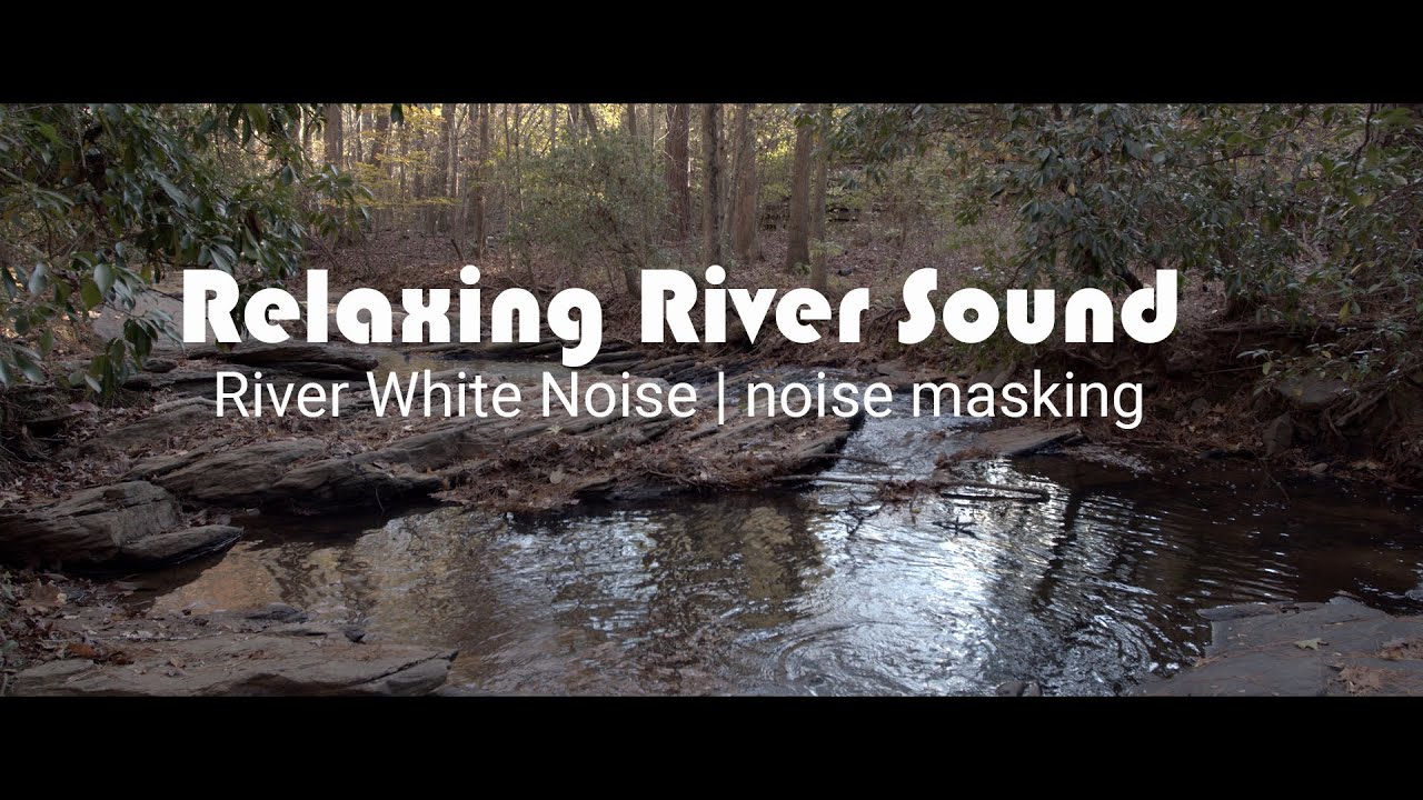 Relaxing River Sound | Water White Noise with Black Screen for Sleep ...