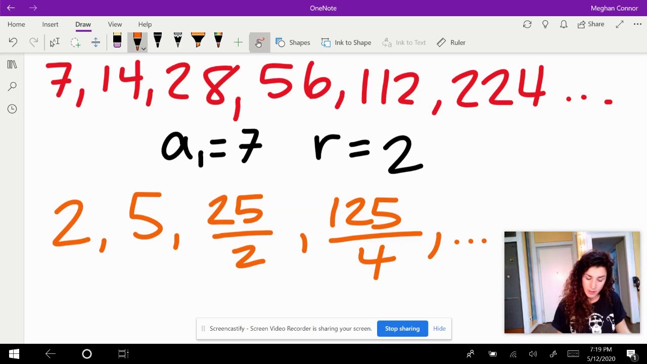 6.4 Geometric Sequences Notes A1 - YouTube
