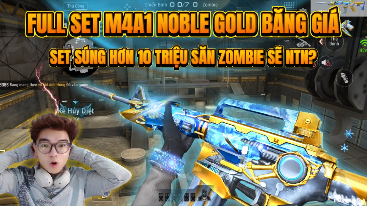 Crossfire Legends : Full Set Súng M4A1 Noble Gold Skin Băng Hơn 10 Củ ...