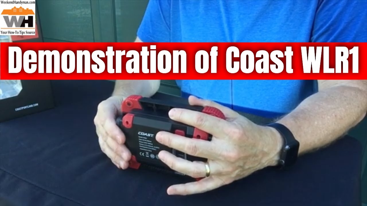 Demo Of The Coast WLR1 1150 Lumen Rechargeable Focusing LED Work Light ...