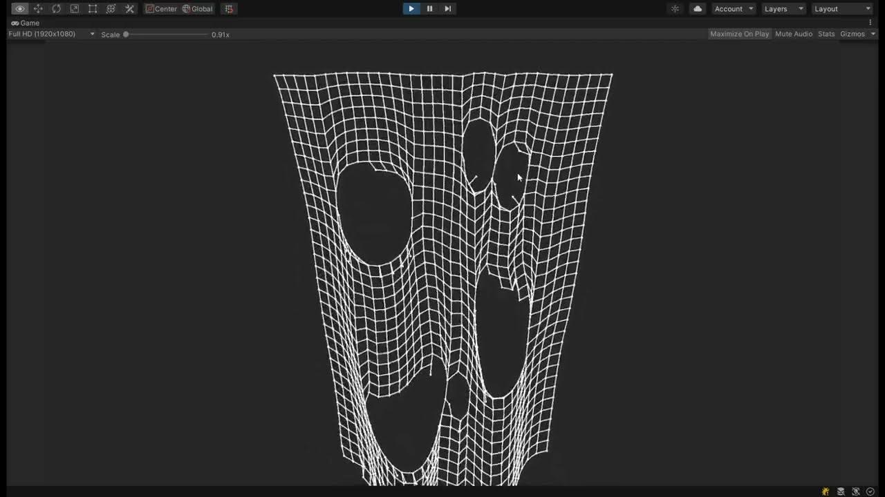 Cloth simulation in Unity using Verlet Integration - YouTube