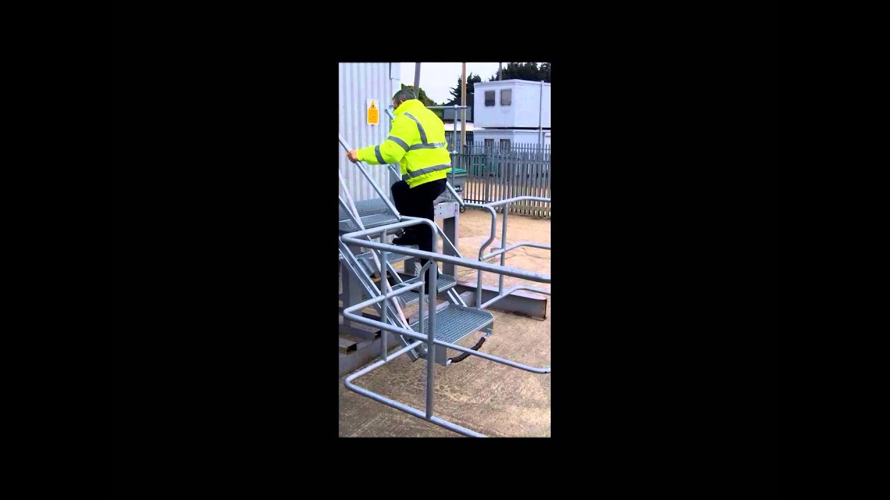 Safe tanker access - folding stairs for road & rail tankers and ISO ...