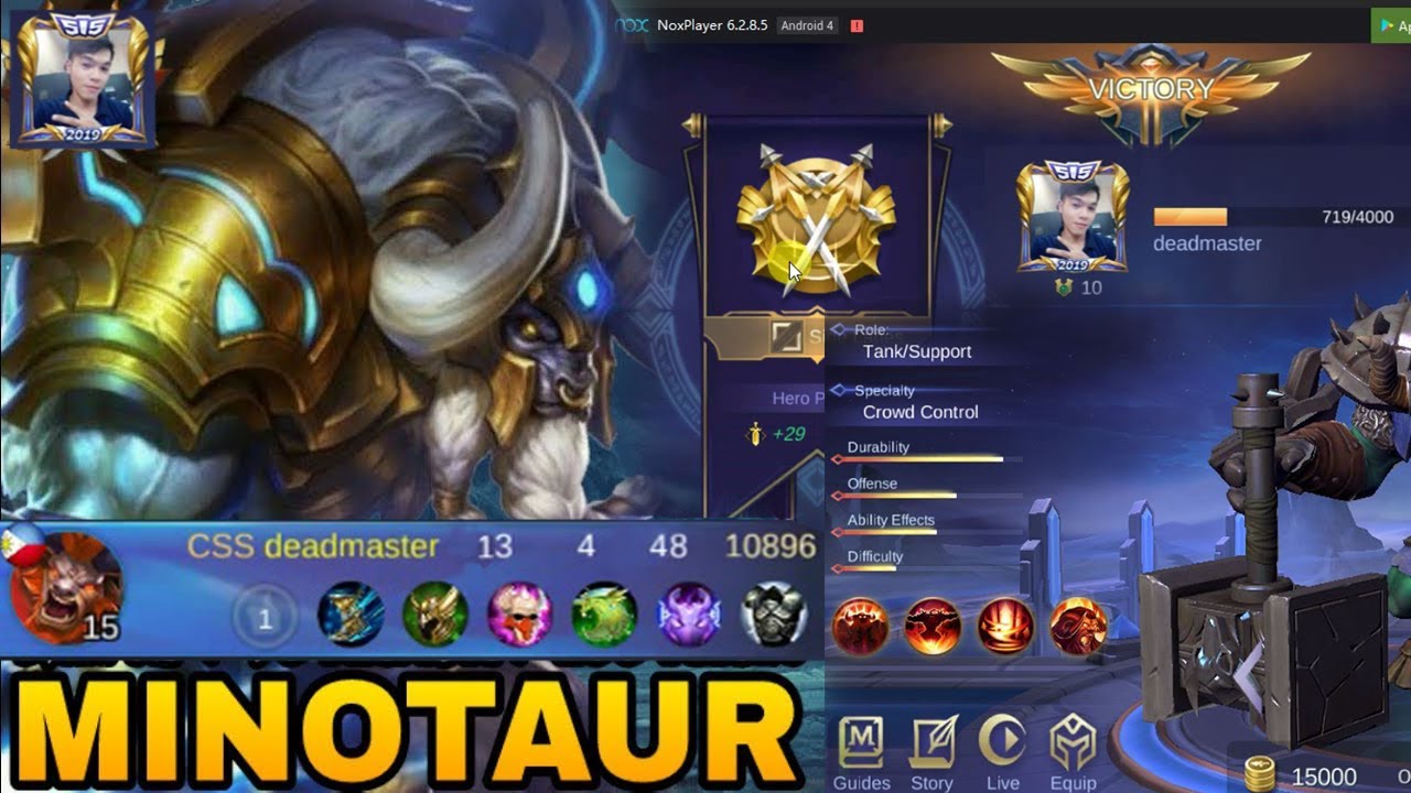 mobile legends MINOTAUR best build - YouTube
