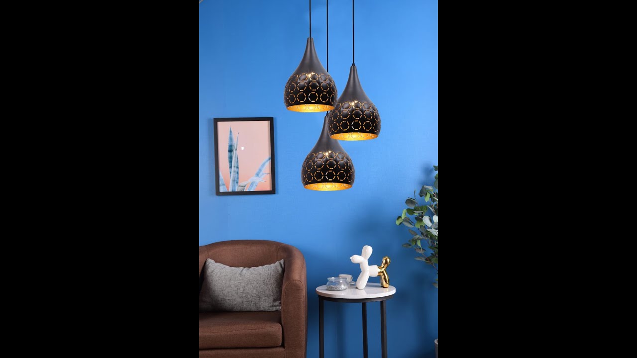 GreyWings Eisa Group cluster hanging lamp pendant light for indoor use ...